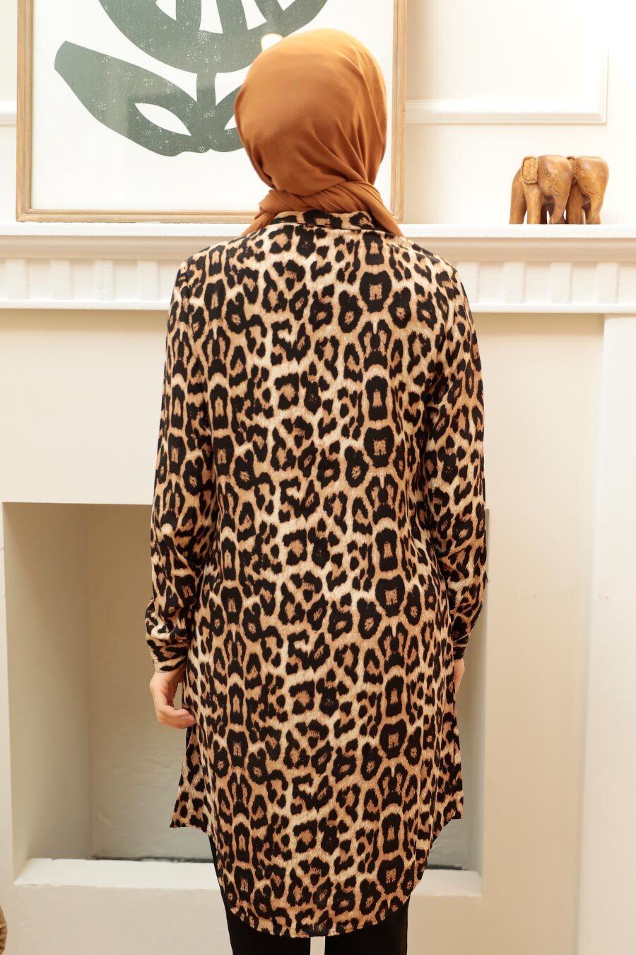Leopard Hijab Tunic 11527LP - Neva-style.com